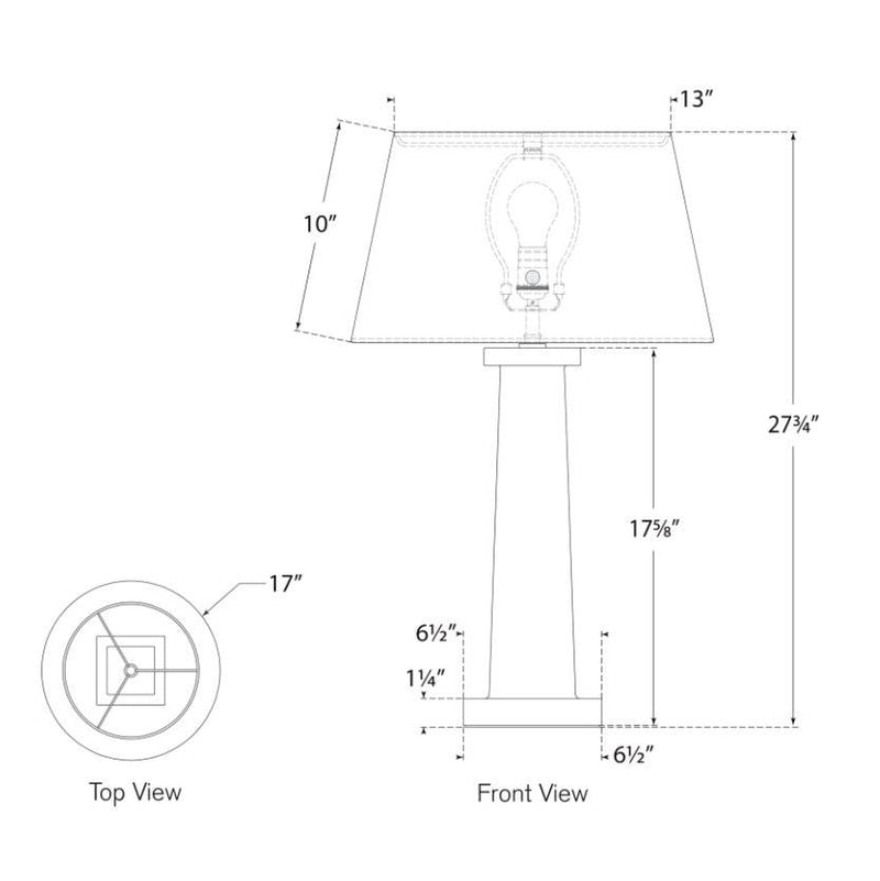 Colonne Large Balustrade Table Lamp in Glossy White Crackle