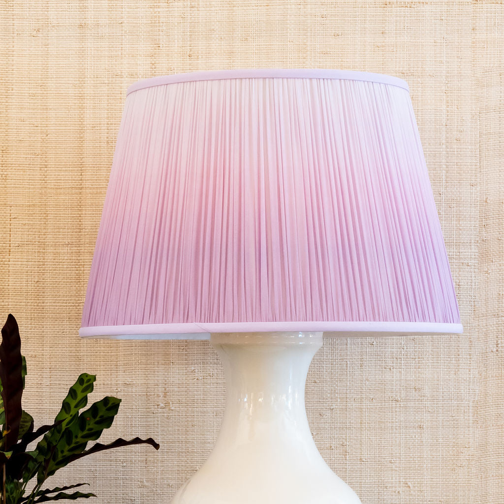 Shirred Ombre Lampshade - Orchid