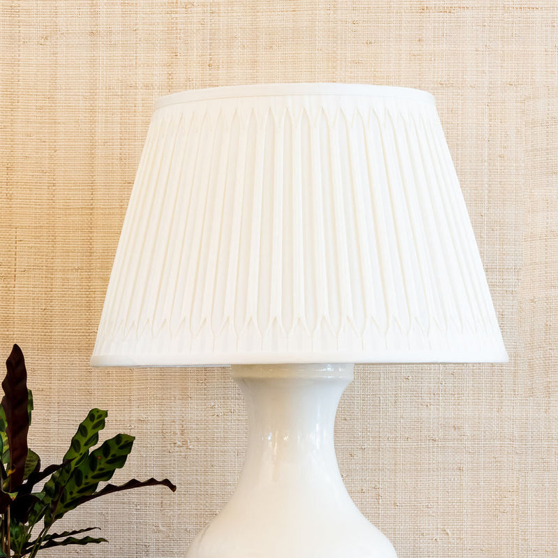 Smocked Silk Lampshade